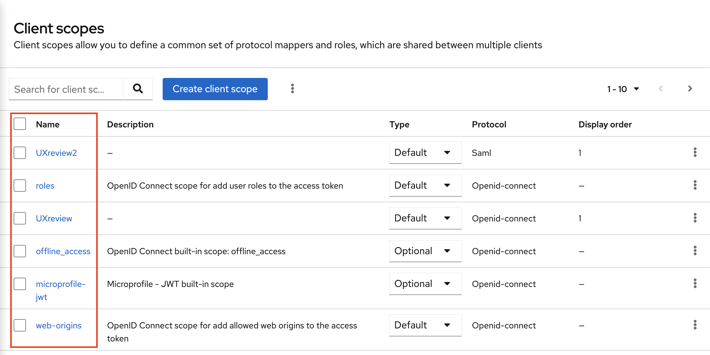 [UX Review] Some fine-tuning of Client scopes · Issue #18950 · keycloak ...