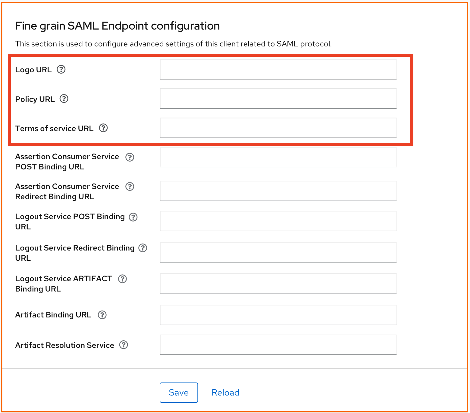 [UX Review] Move 3 new settings to Advanced tab in the SAML client ...