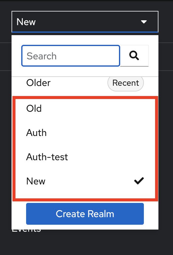 [UX Review] Realm selector should be listed alphabetically · Issue #18214 · keycloak/keycloak ...