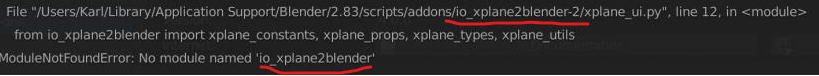 Errors in RC1 Install with Blender 2.83 on MacOS · Issue #589 · X-Plane/XPlane2Blender · GitHub