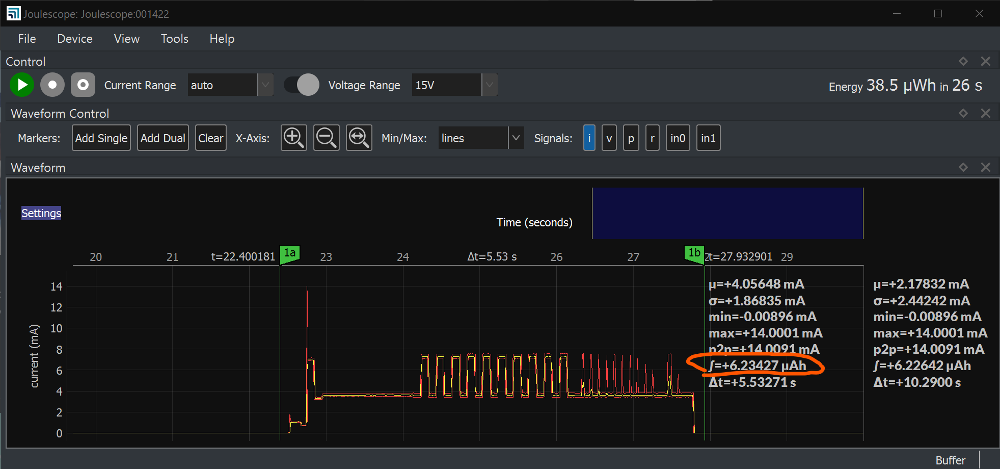Feature request: when adding dual cursors, display mAh as well · Issue #122 · jetperch ...