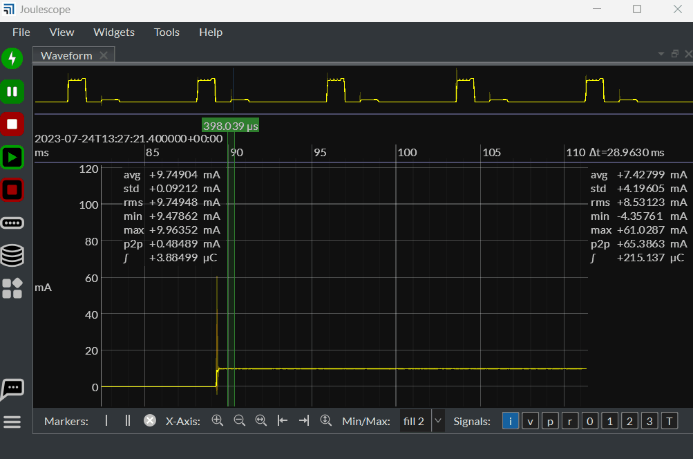 Dual marker shows wrong values · Issue #213 · jetperch/pyjoulescope_ui · GitHub