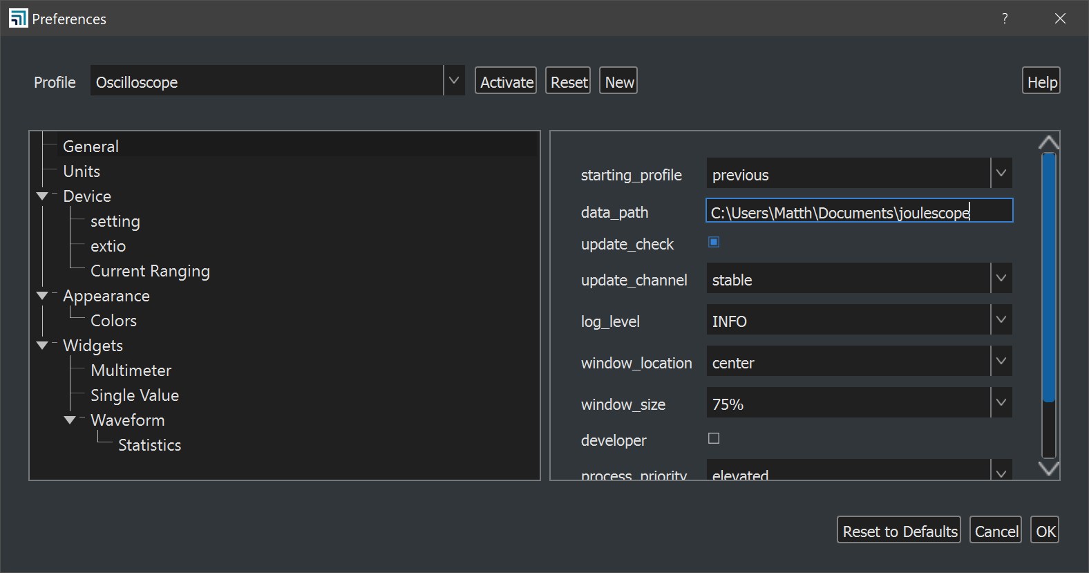 Remember last saved location · Issue #92 · jetperch/pyjoulescope_ui · GitHub