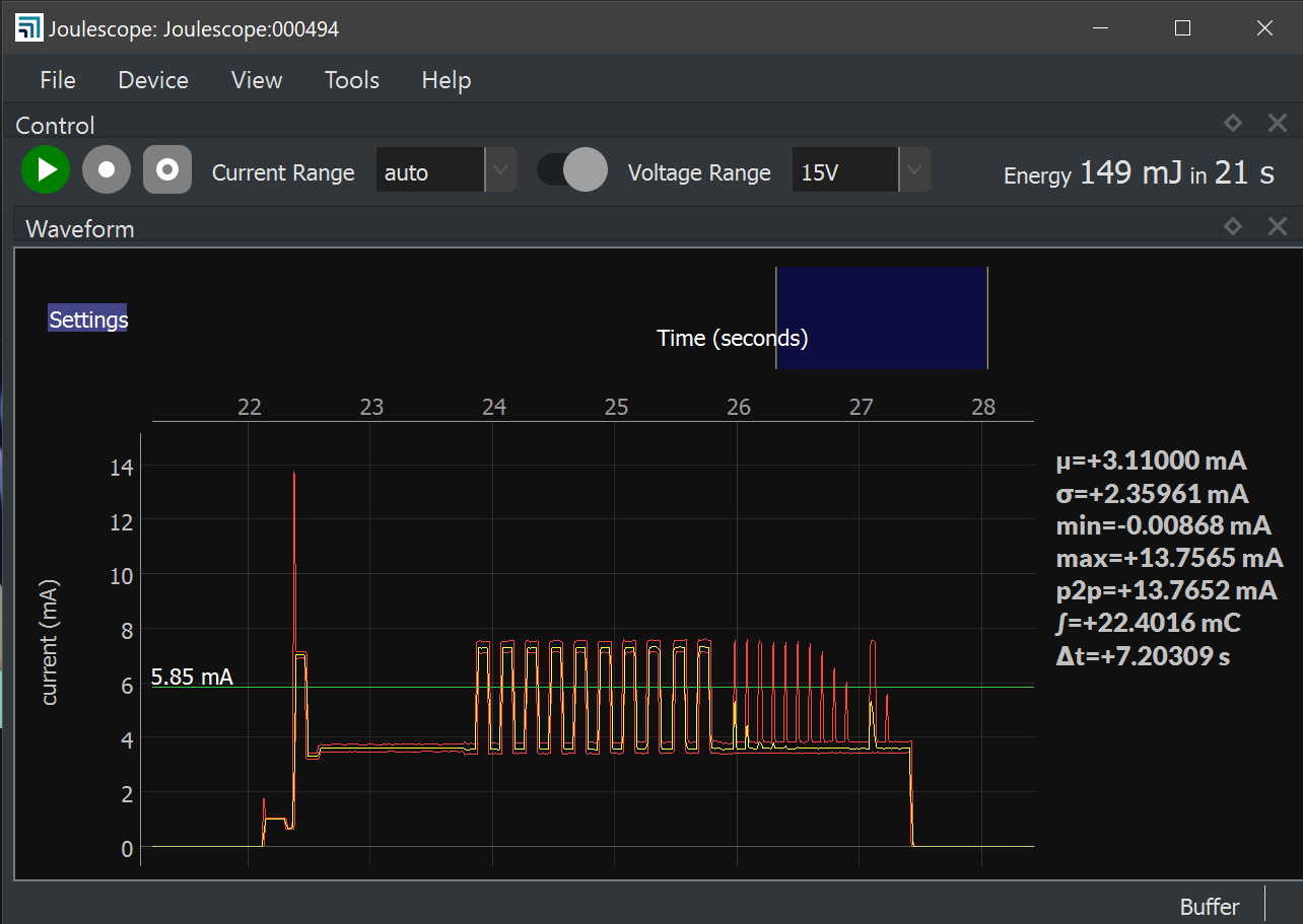 Horizontal cursor · Issue #101 · jetperch/pyjoulescope_ui · GitHub