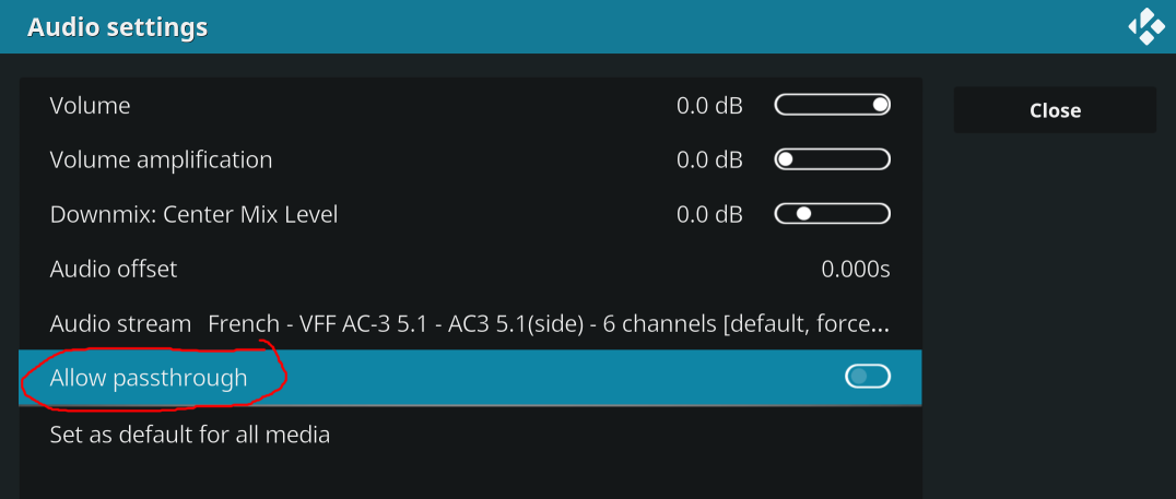 Problem when activate/deactivate passthrough option during playback · Issue #971 · croneter ...