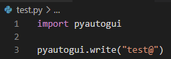 pyautogui.write('@') doesn't work · Issue #532 · asweigart/pyautogui · GitHub