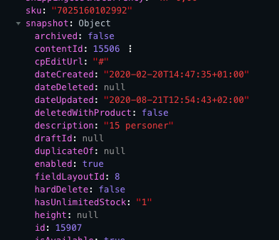 lineItem.snapshot is a string, not a json object in ajax response from update-cart. · Issue ...