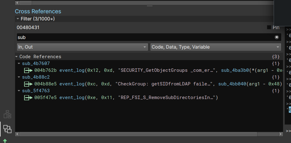 Search in the xref window should involve the function name · Issue ... Search in the xref window should involve the function name · Issue ...