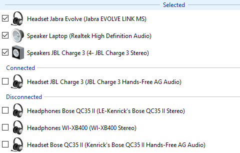Idea: Cycle through audio devices by double clicking on systray · Issue ...