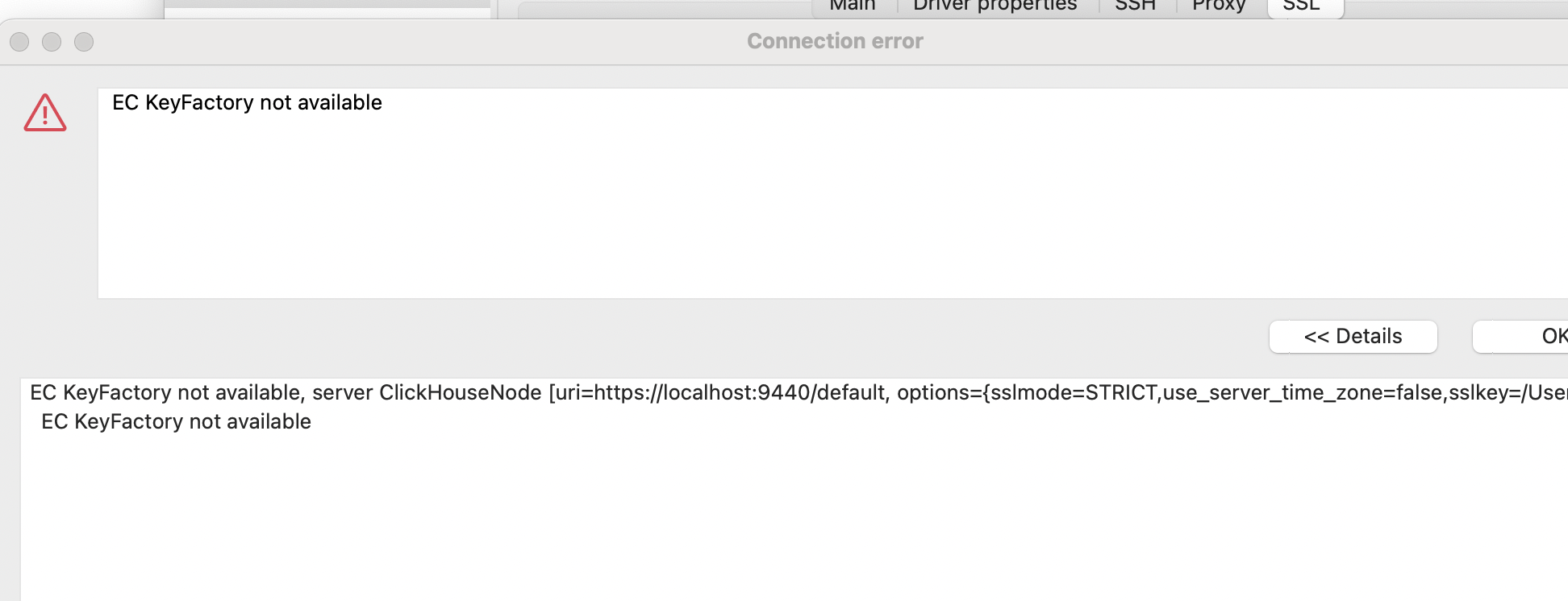 Connectivity issues with Clickhouse using SSL · Issue #19497 · dbeaver/dbeaver · GitHub