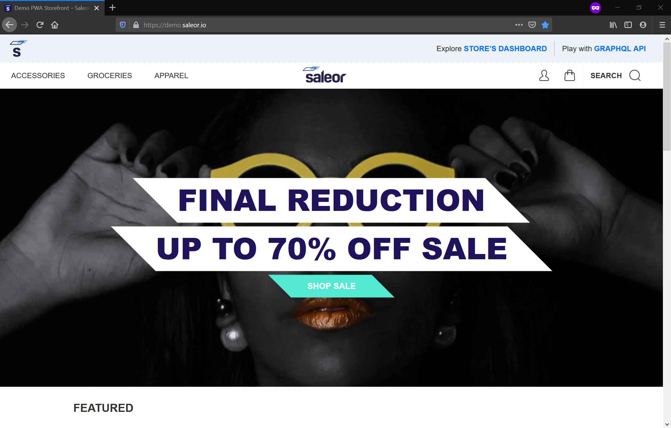 Frontstore Ui Desktop Browser View Scrolling Bar Poping Out · Issue 861 · Saleorsaleor