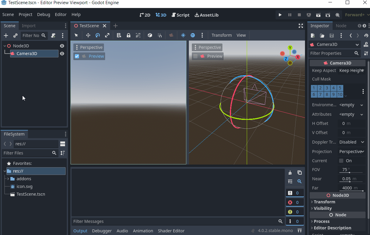 _forward_3d_gui_input does not work when camera preview is enabled · Issue #76873 · godotengine ...