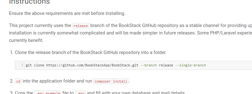 Codeblock inside of lists, end list. · Issue #534 · BookStackApp/BookStack · GitHub