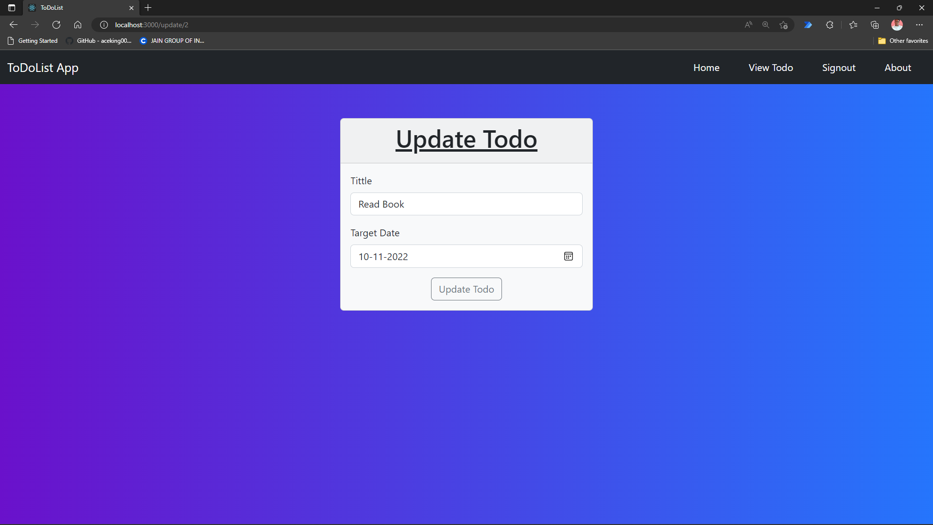 GitHub - SuprakashMandal/TodoListApplication