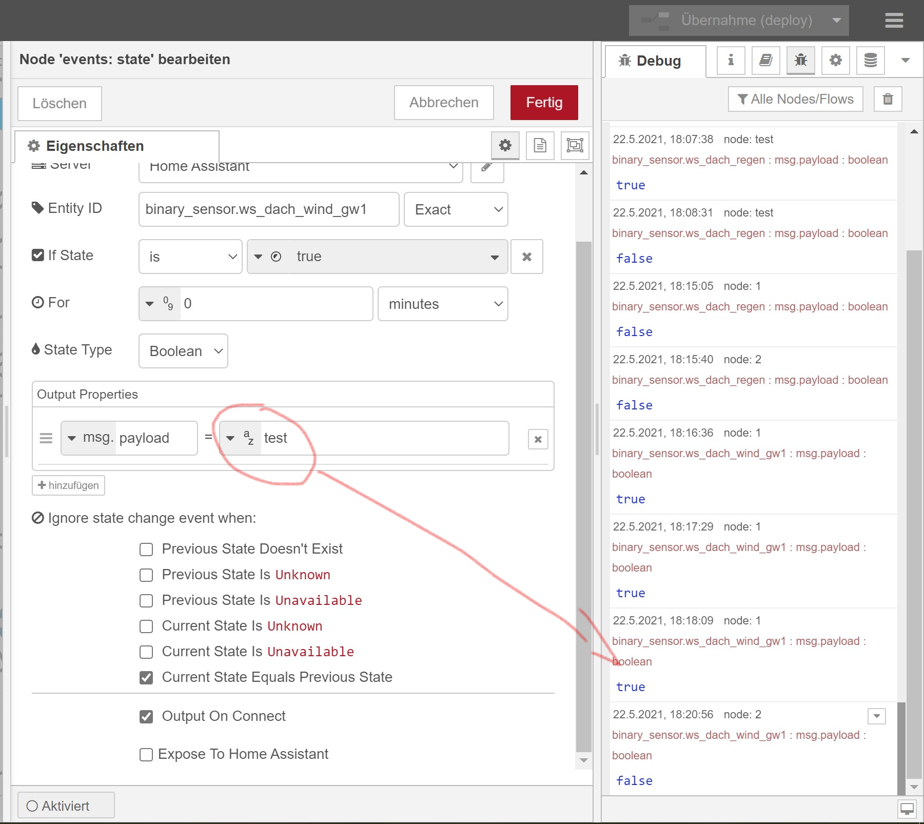 Node events: state does not output specified proberty · Issue #398 · zachowj/node-red-contrib ...