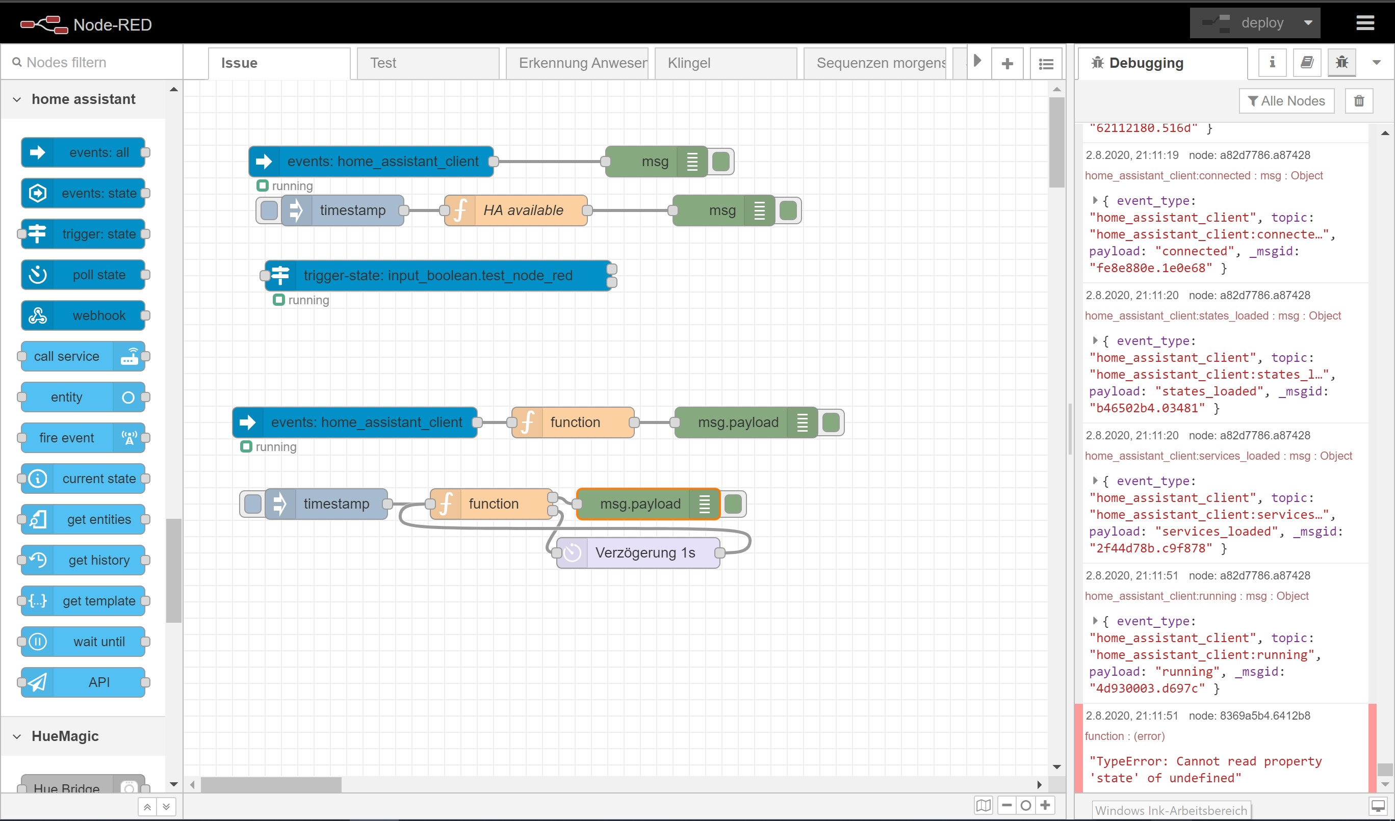Function Node Not Working After Ha Reboot · Issue 257 · Zachowjnode Red Contrib Home Assistant