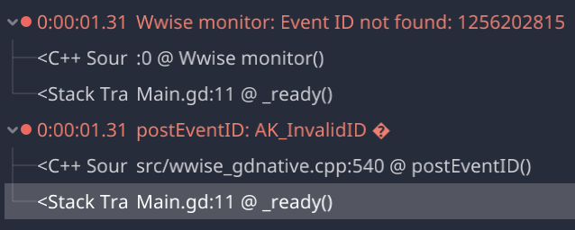 Event ID not found · Issue #70 · alessandrofama/wwise-godot-integration · GitHub