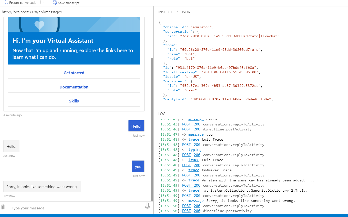 Error when dispatcher directs to QnA and no QnA pair found · Issue #1537 · microsoft ...
