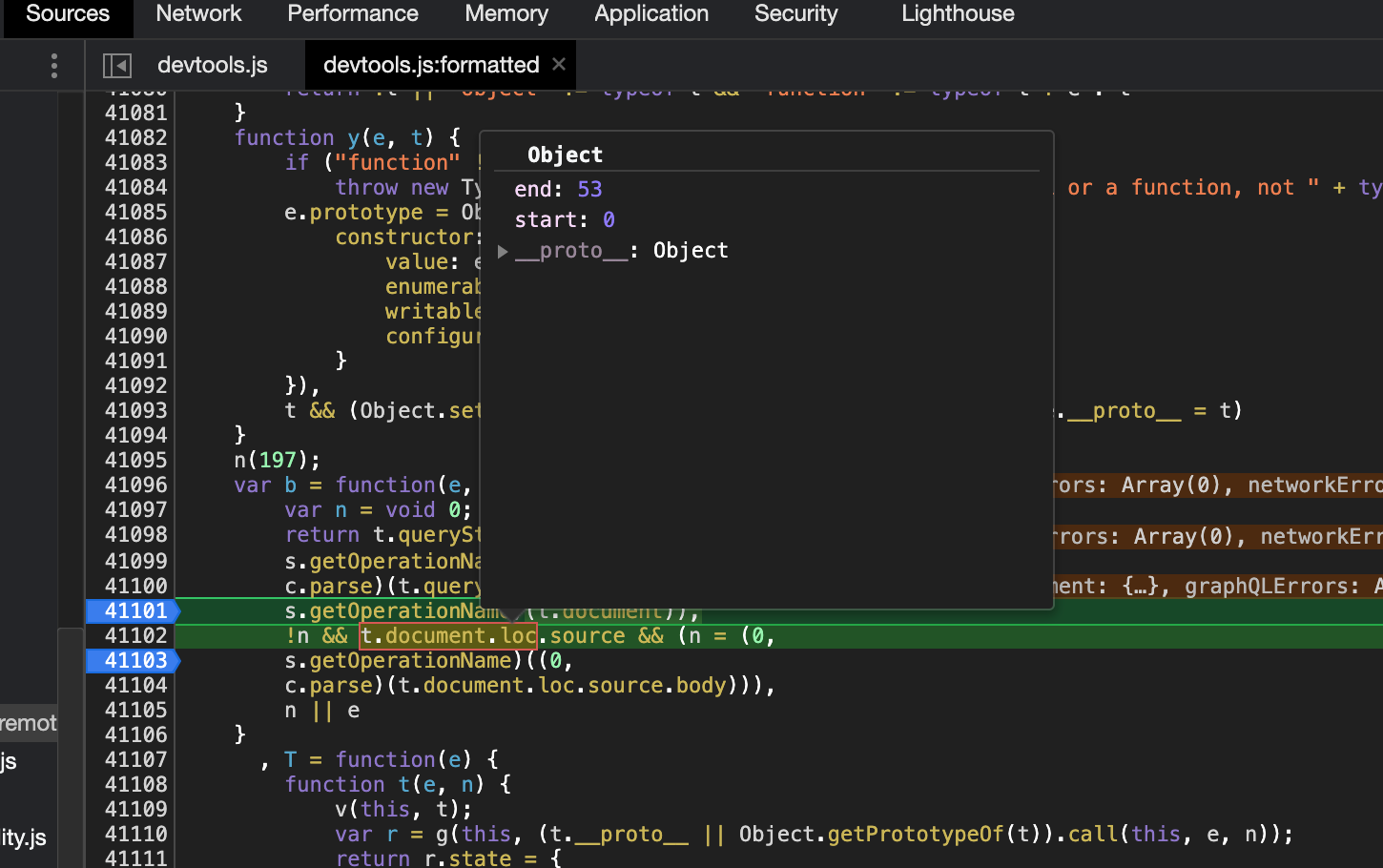 Cannot read property 'loc' of undefined · Issue #287 · apollographql/apollo-client-devtools · GitHub