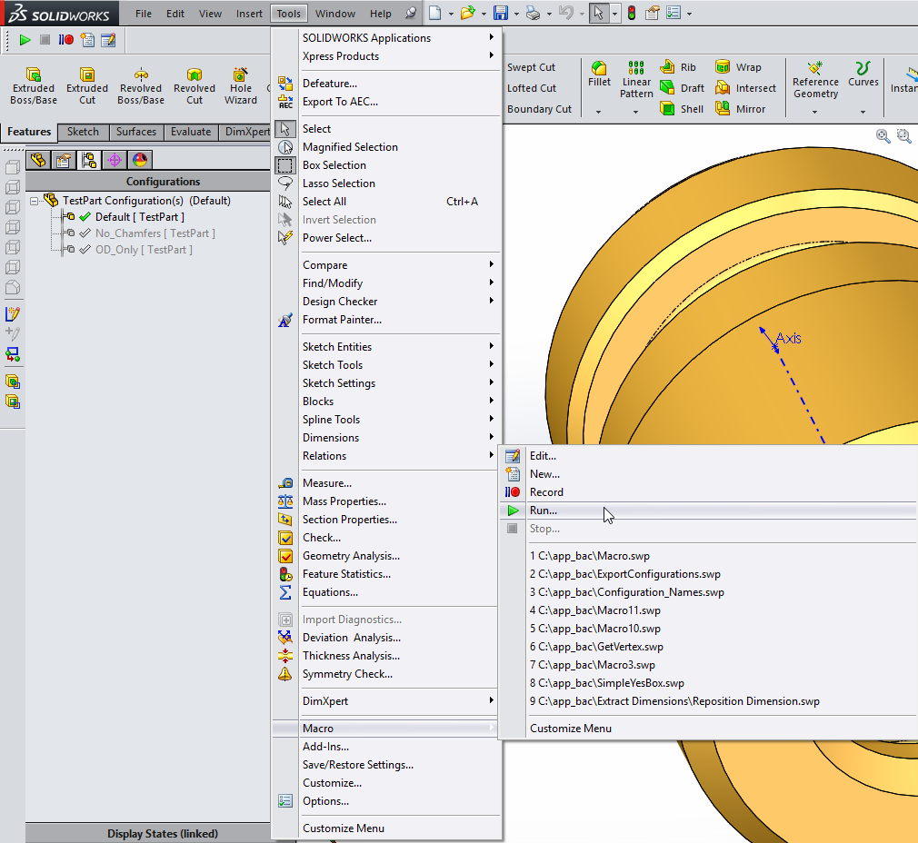 GitHub - bcandyman/SolidWorks-Configuration-Exporter: VBA script that ...