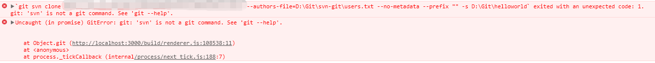 Git Svn Is Not Included In Package · Issue 236 · Desktopdugite Native · Github