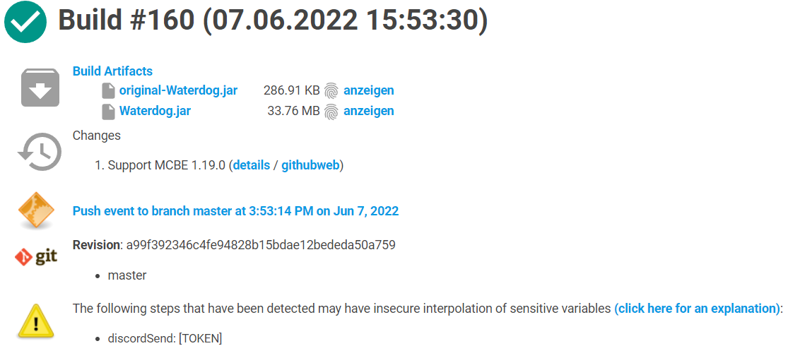 Don't work for MCBE 1.19.0 · Issue #181 · WaterdogPE/WaterdogPE · GitHub