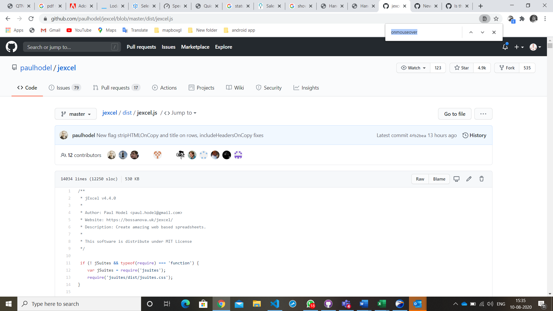 Is there an event for cell hover? · Issue #212 · jspreadsheet/ce · GitHub