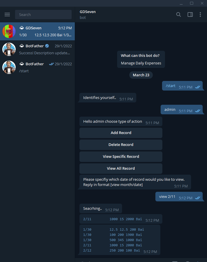 GitHub - Baizura-cloud/TelegramBot: Telegram Bot to record financial statement
