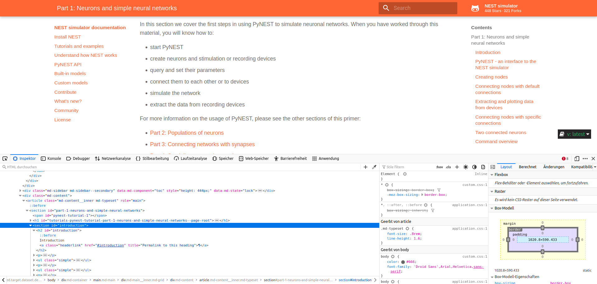 Paragraph headings are hidden in the new Material design · Issue #2532 · nest/nest-simulator ...