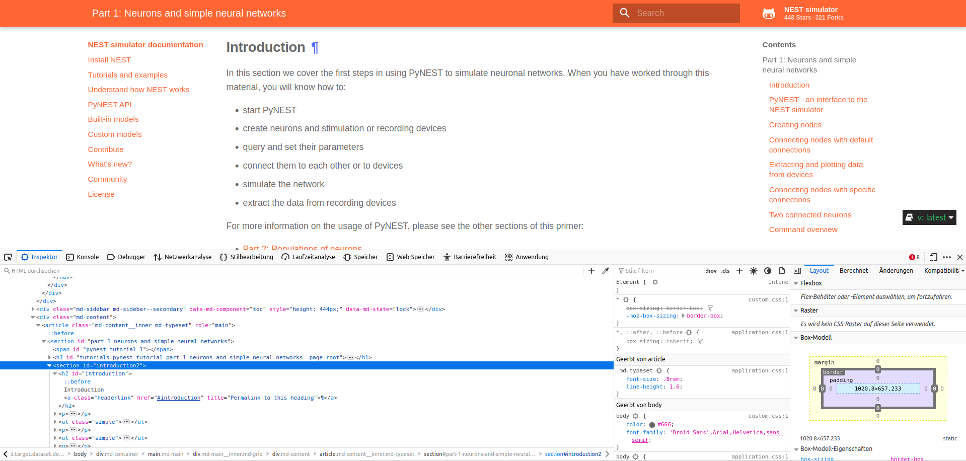 Paragraph headings are hidden in the new Material design · Issue #2532 · nest/nest-simulator ...