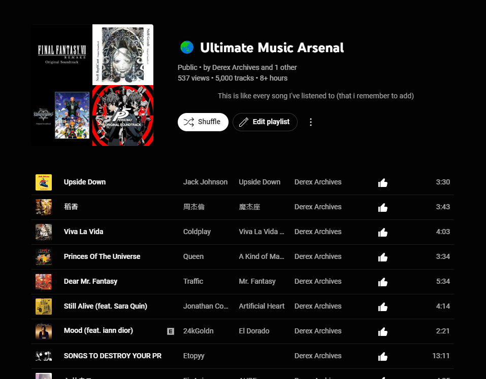 [Bug]: No reaction when attempting to add over 5,000 playlist entries ...