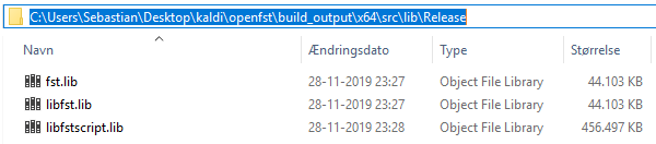 Windows: cannot open file 'fst.lib' · Issue #3744 · kaldi-asr/kaldi ...