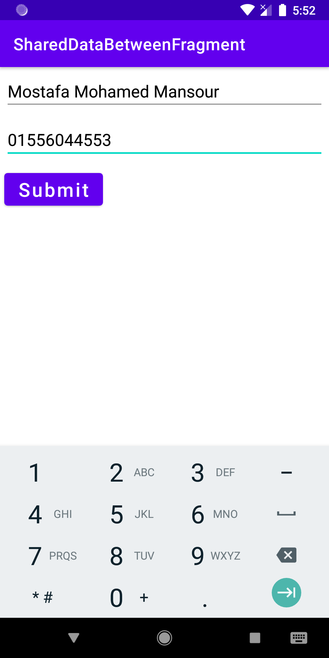 GitHub - Mustafa-Muhamed-Mansour/SharedDataBetween-Two-Fragment