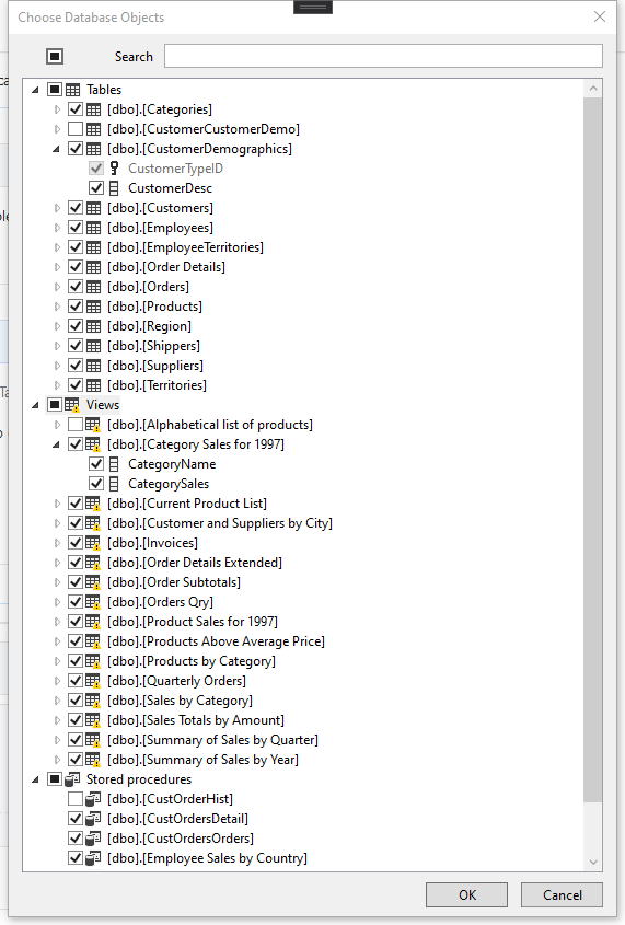 Improve UI in Objects list · Issue #608 · ErikEJ/EFCorePowerTools · GitHub