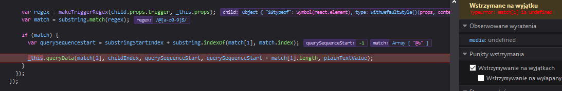 Regexp trigger throws a TypeError: match[1] is undefined · Issue #389 · signavio/react-mentions ...