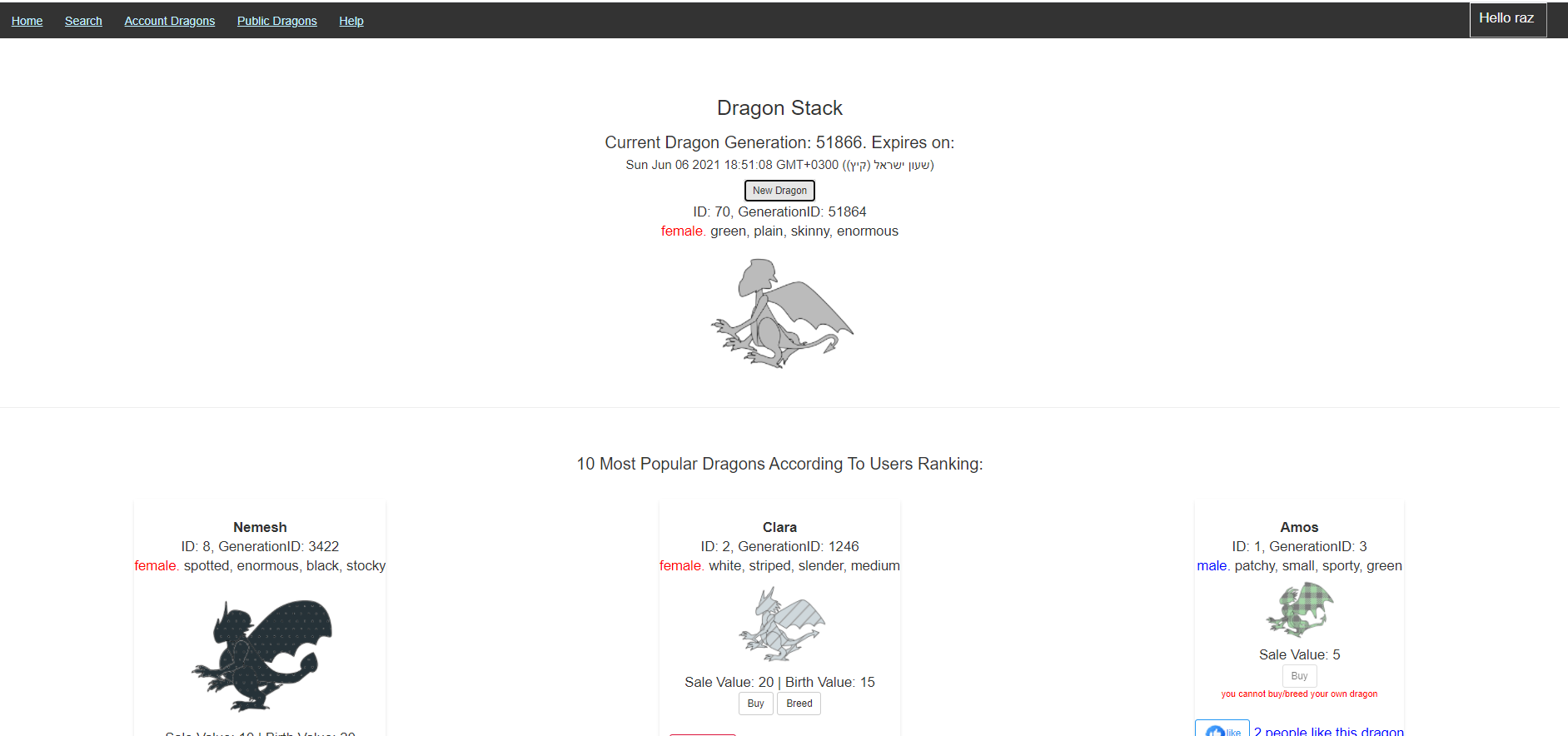 Github Razbikel Dragon Stack Web Application A Web Application For