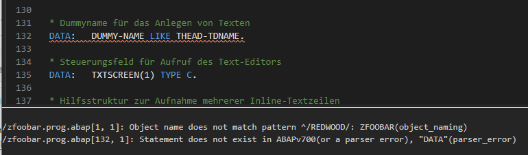 DATA parameters with dashes not supported · Issue #1116 · abaplint/abaplint · GitHub