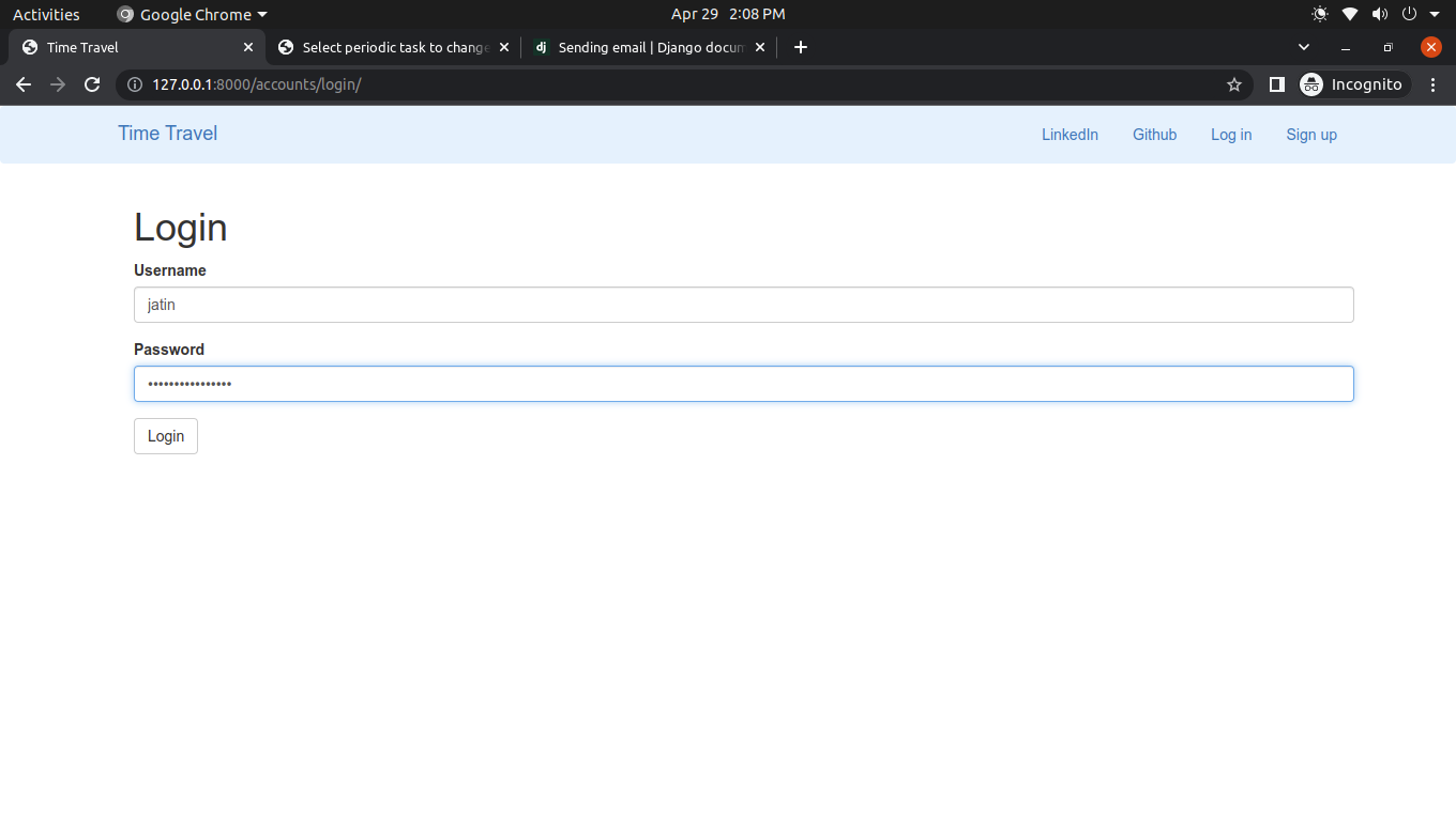 GitHub - jatin-k/Time-Travel: A Community which lets you travel in time.