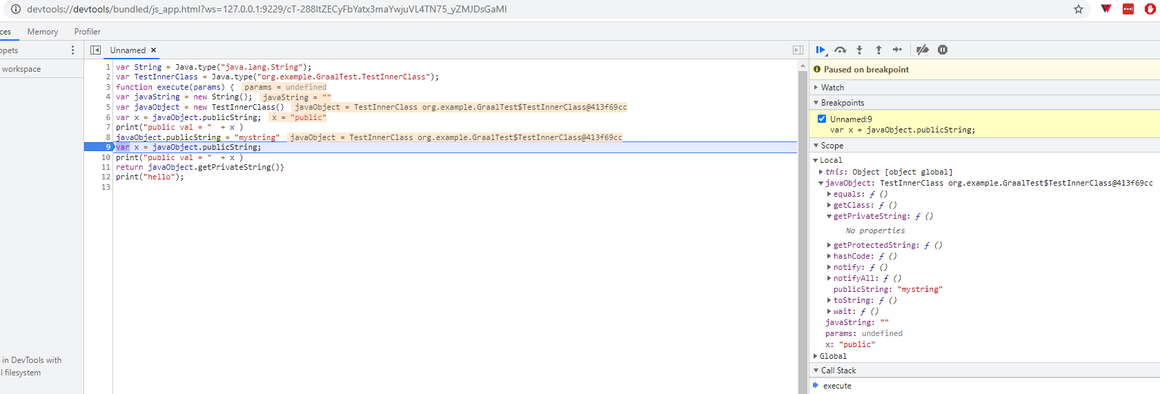 Graal Chrome Inspector not showing all fields of java objects during debugging · Issue #3822 ...