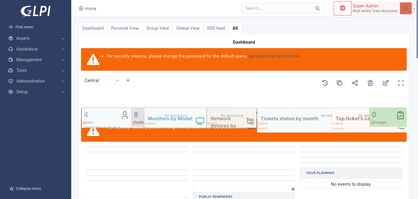 [GLPI 10] Broken dashboard · Issue #11878 · glpi-project/glpi · GitHub