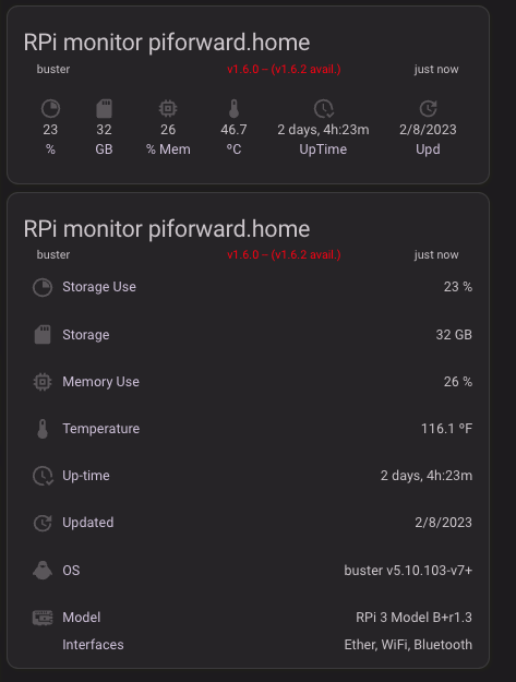 Show if RPi has pending Reporter Daemon Update · Issue #36 · ironsheep/lovelace-rpi-monitor-card ...