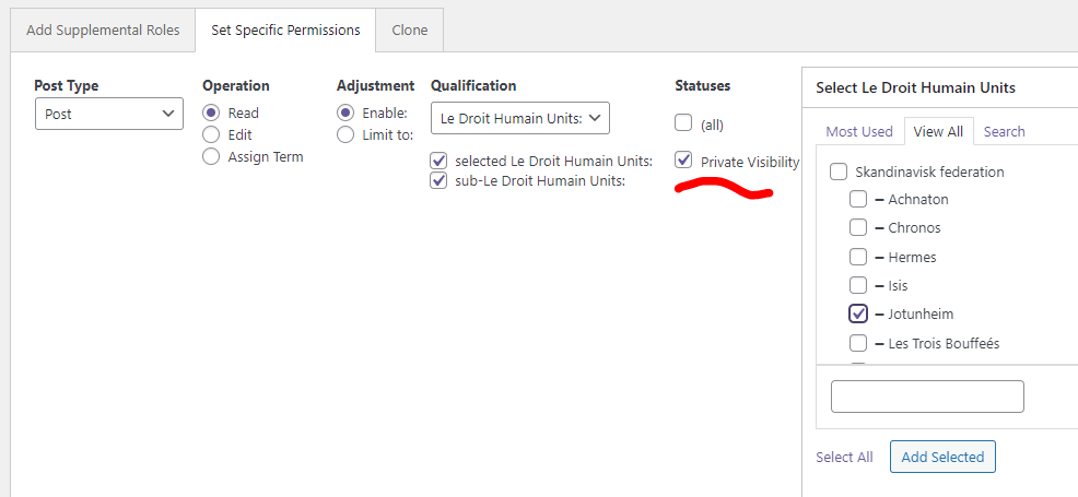 Not working: Enabling viewing permissions to private posts by Categories · Issue #874 ...