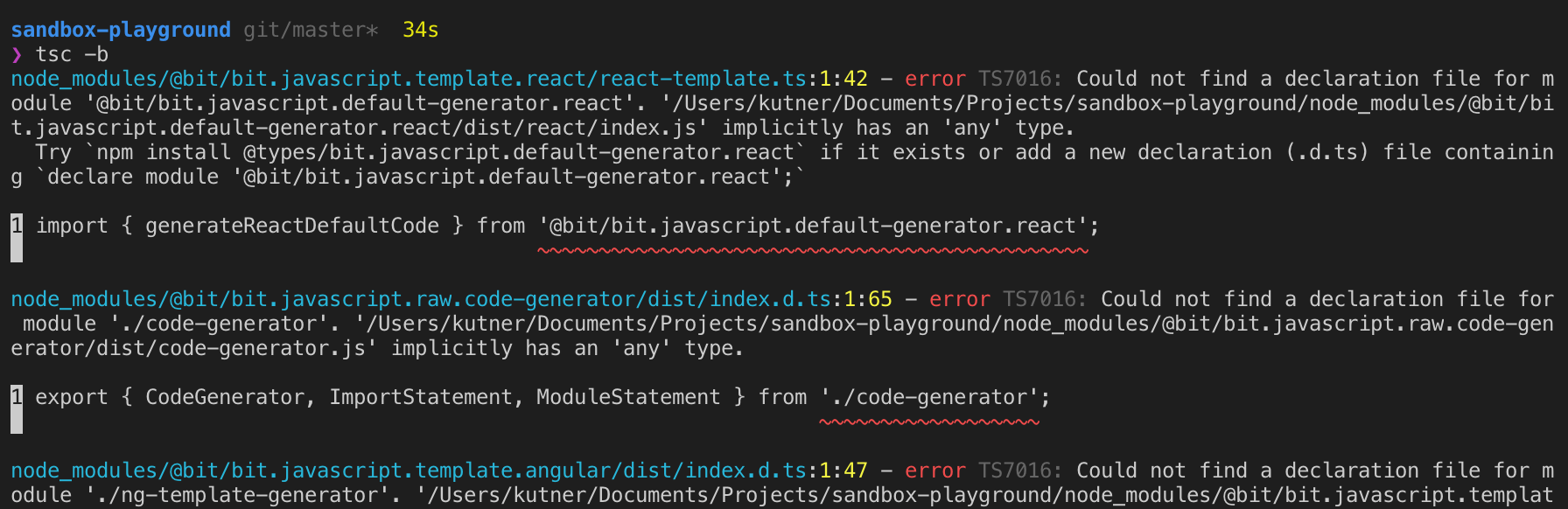 typescript compiler generates incomplete d.ts · Issue #1852 · teambit ...