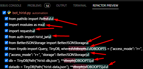 refactoring .py file is adding new lines everywhere! · Issue #193308 · microsoft/vscode · GitHub