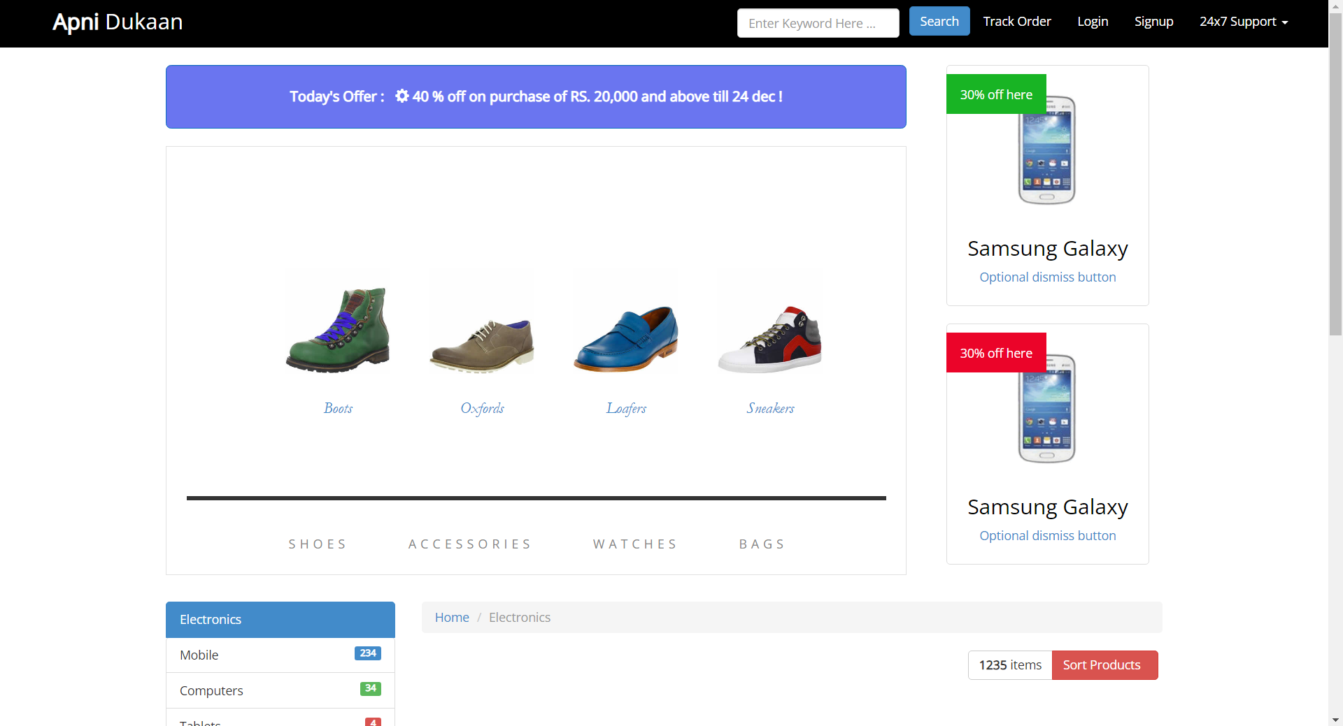 GitHub - dj1295/Apni-Dukaan: Online Commercial Website WIP