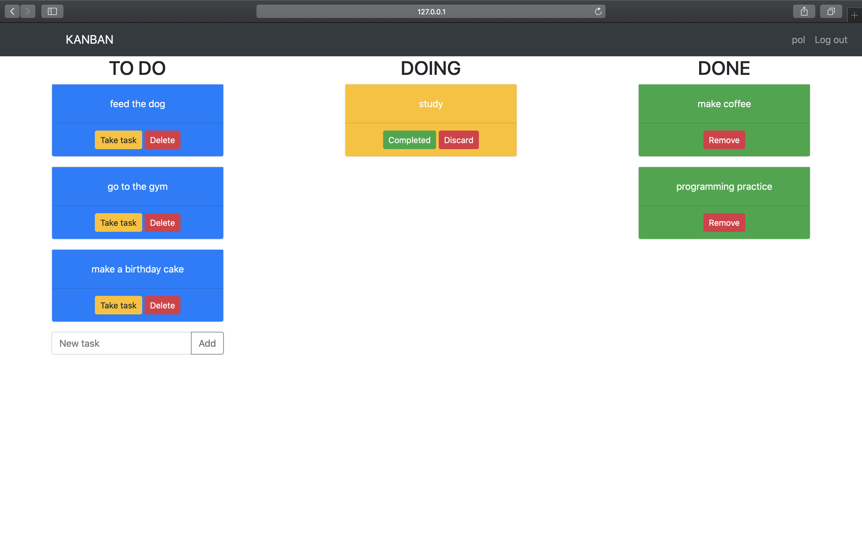 GitHub - markre94/Interactive-Kanban-board: Interactive personal Kanban Board with Python and Flask.