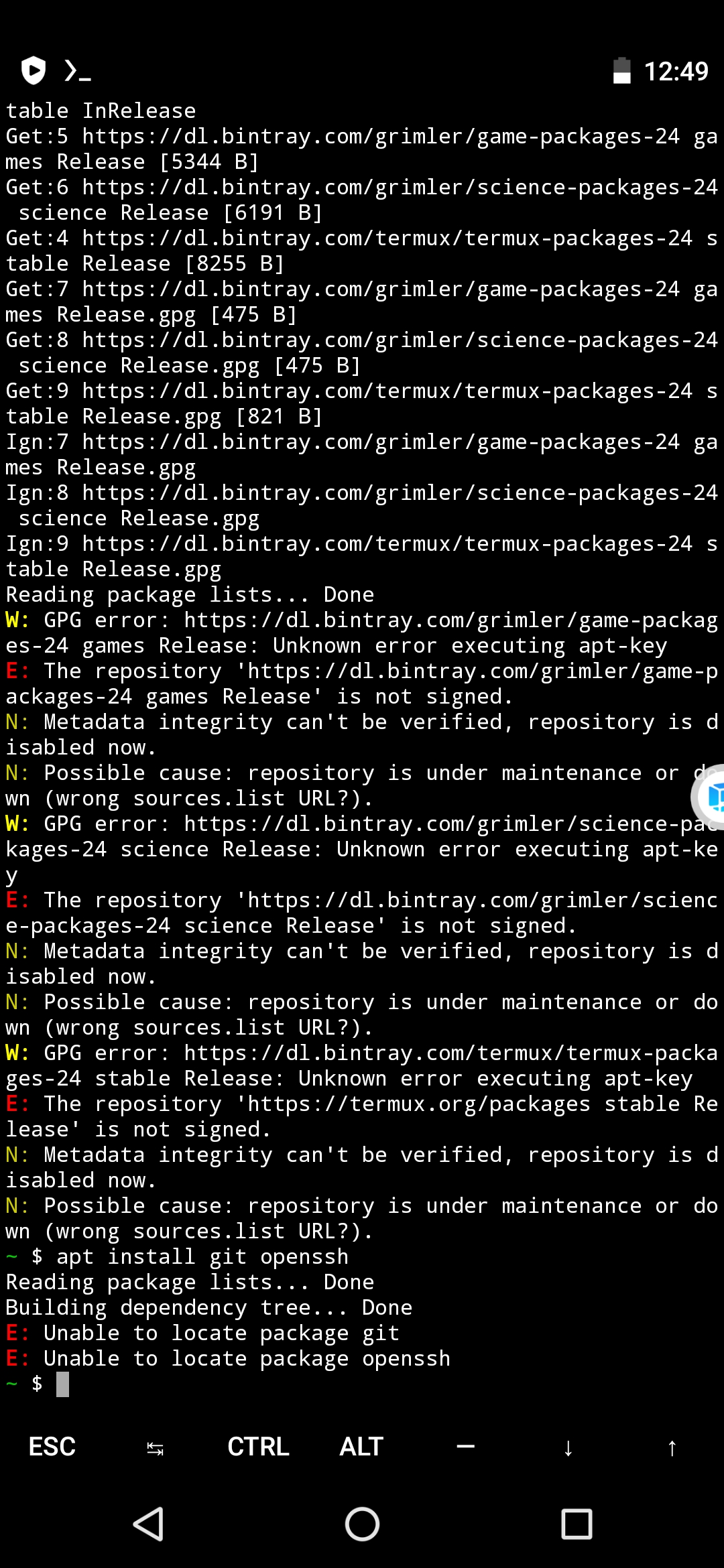 Cannot install any package · Issue #6227 · termux/termux-packages · GitHub