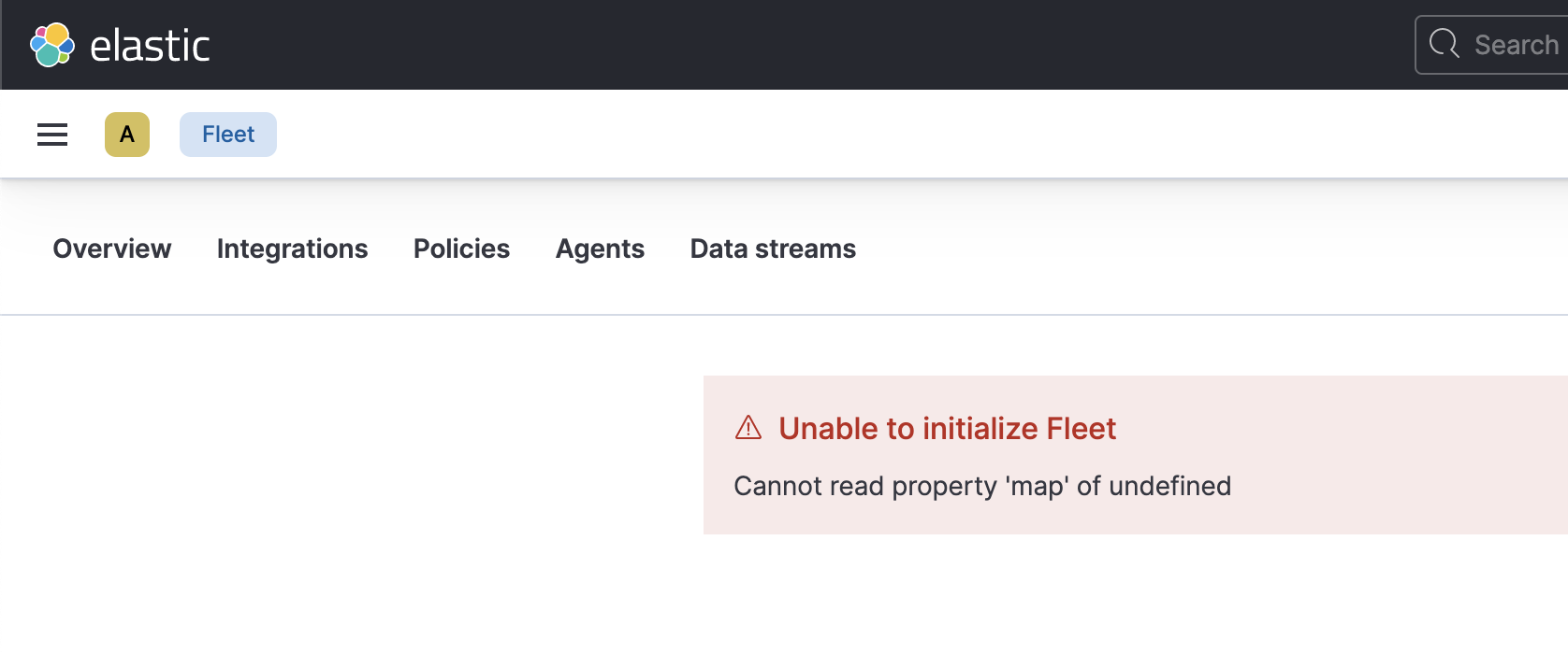 [Ingest Management] 'Cannot read property 'map' of undefined' error accessing to fleet · Issue ...