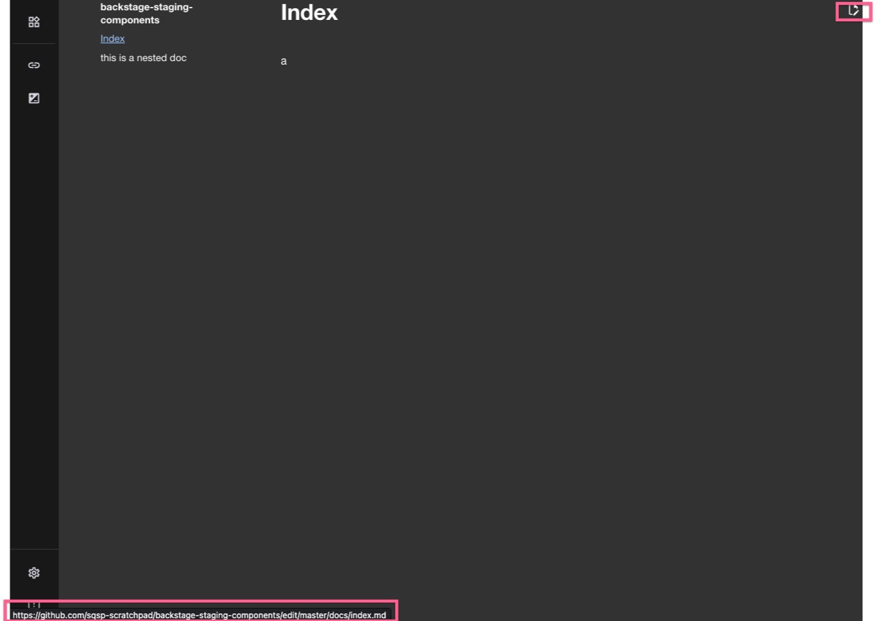 馃悰 Bug Report Techdocs In Content Edit Link Leads To Missing Page If Techdocs Annotation Isn T