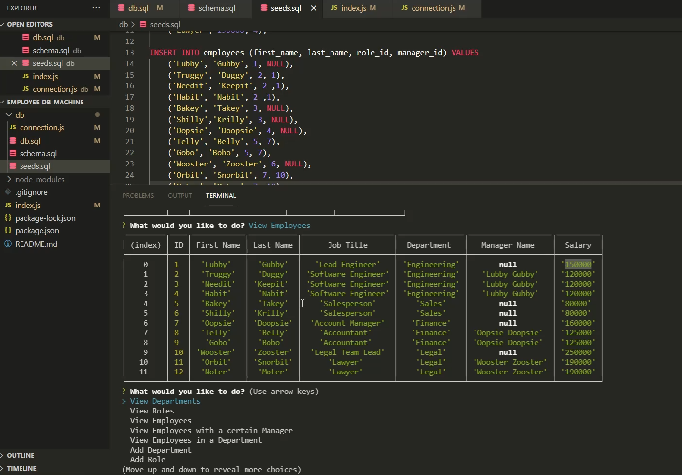 GitHub - gstockha/employee-db-machine